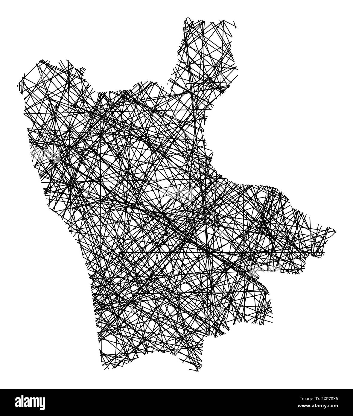 Cosenza map Black and White Stock Photos & Images - Alamy