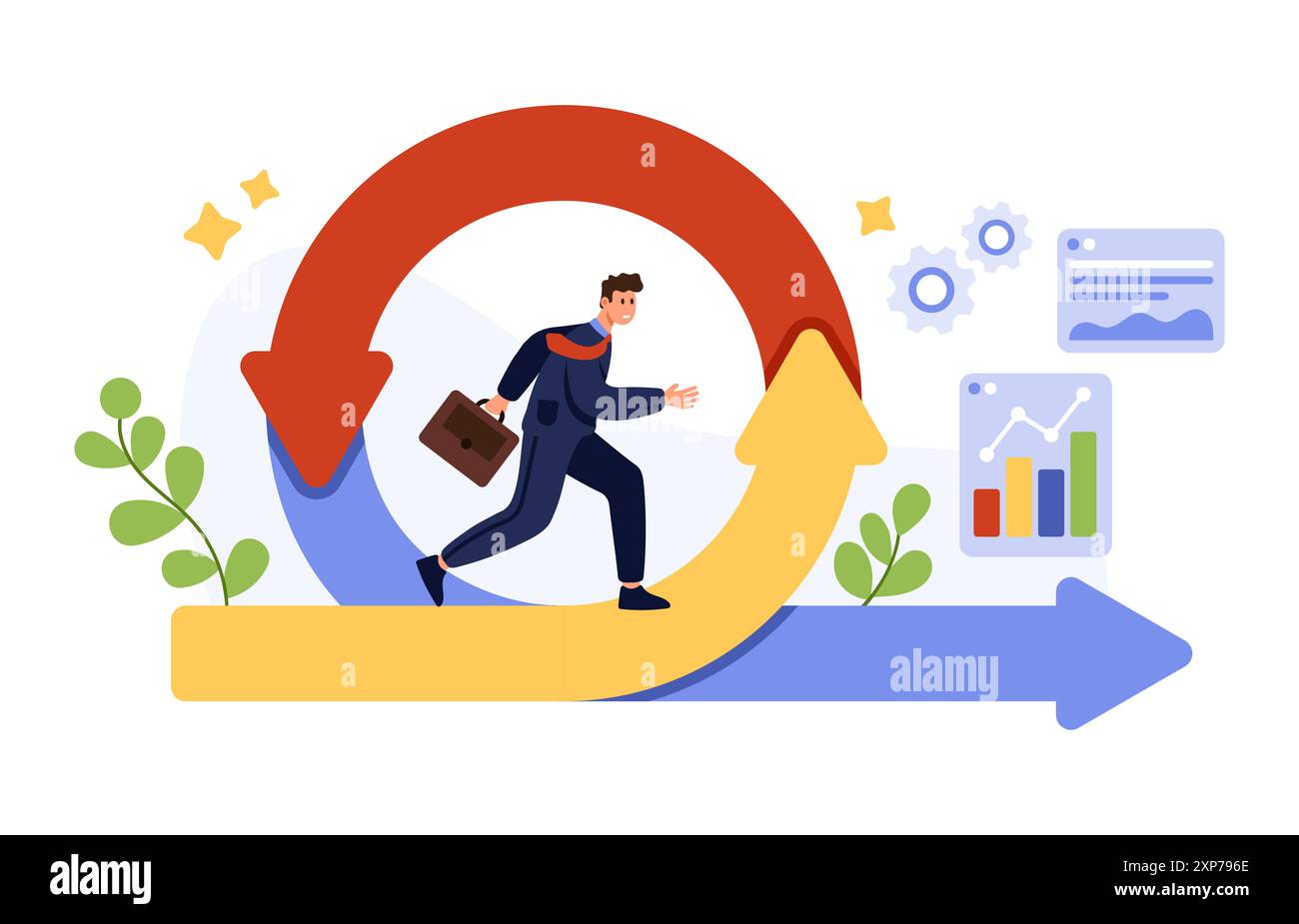 Daily flow Stock Vector Images - Alamy