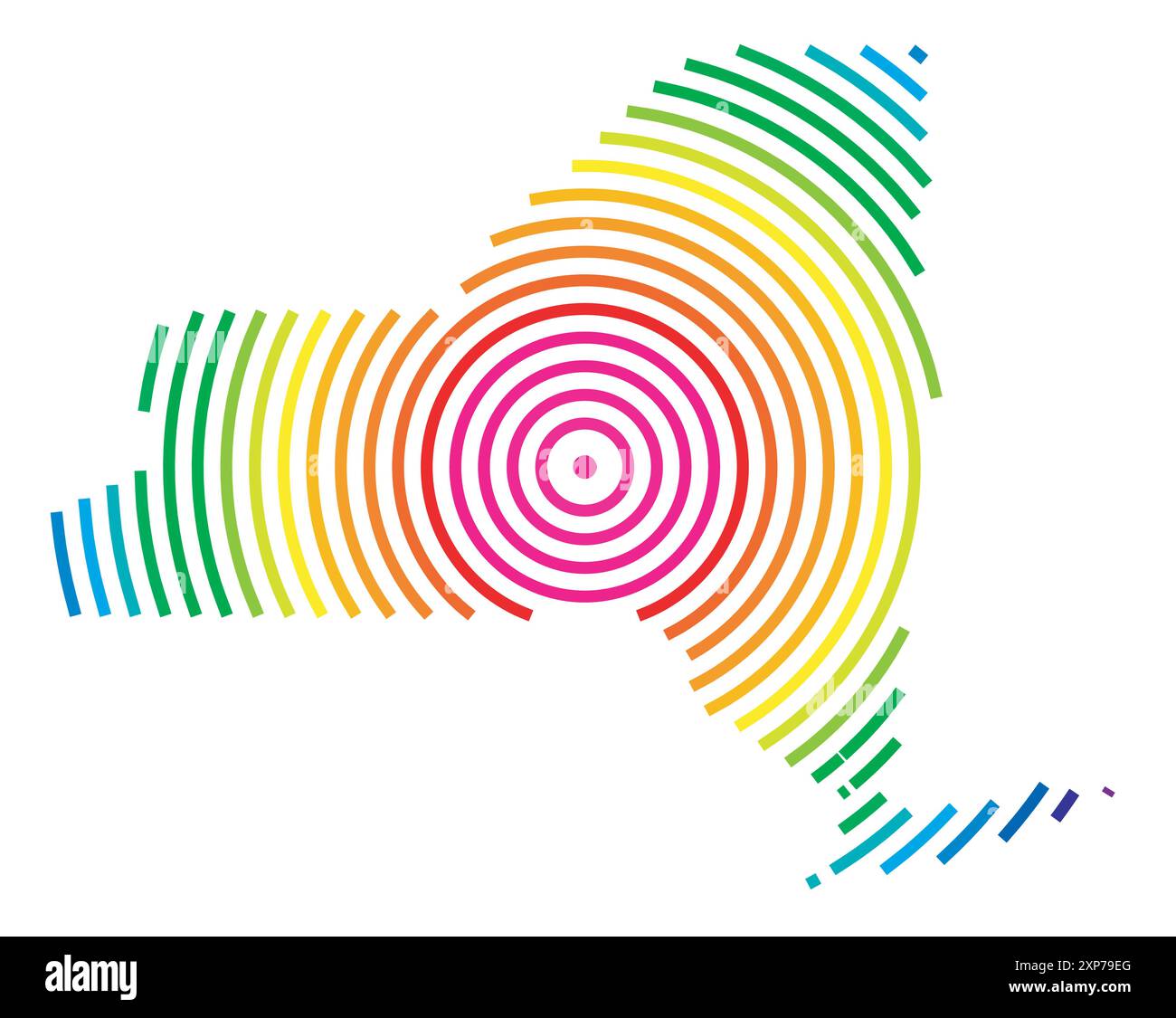 Symbol Map of the State New York (United States of America). Abstract ...