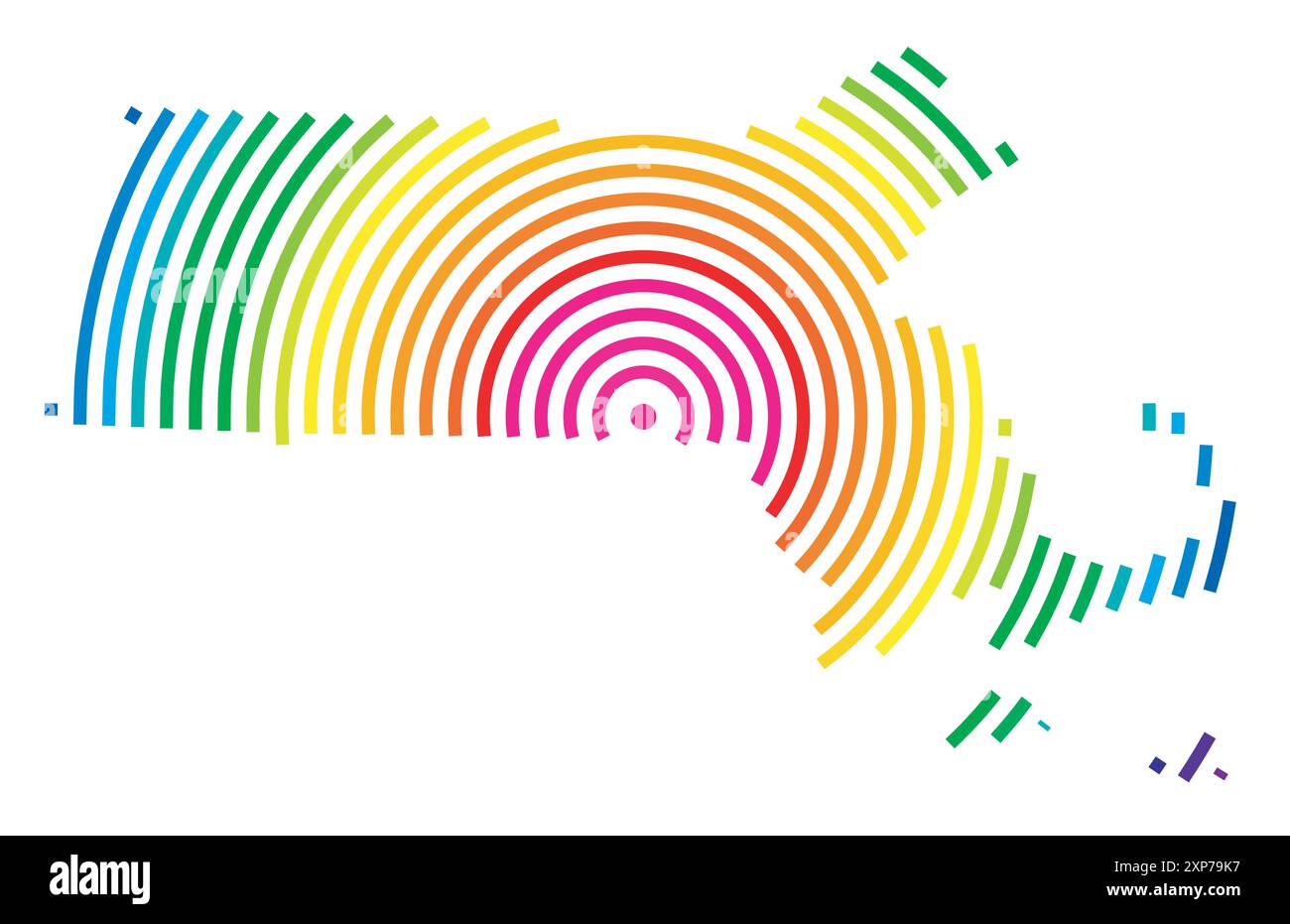 Symbol Map of the State Massachusetts (United States of America ...