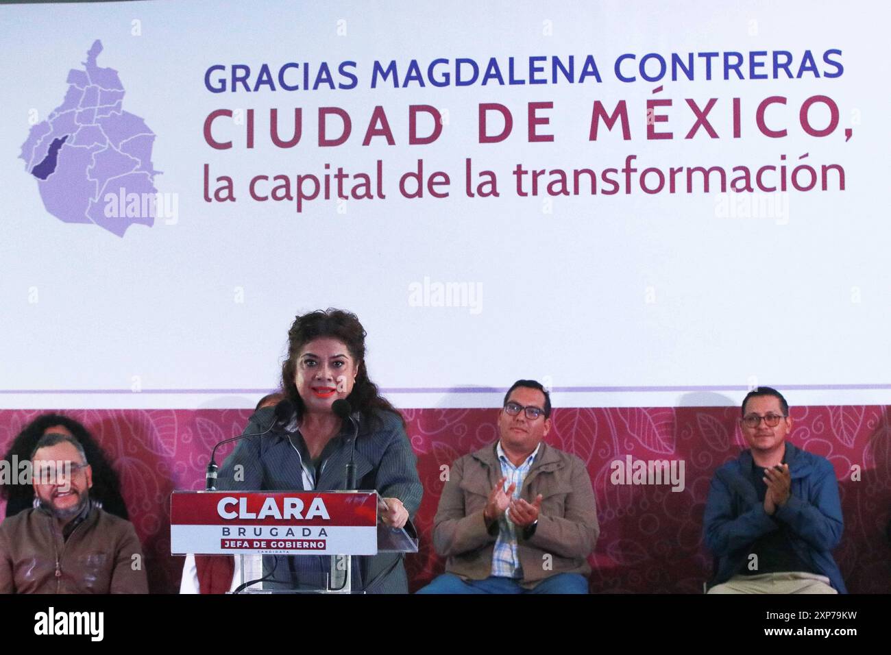 Clara Brugada During a Thank You Tour Clara Brugada, candidate elected ...