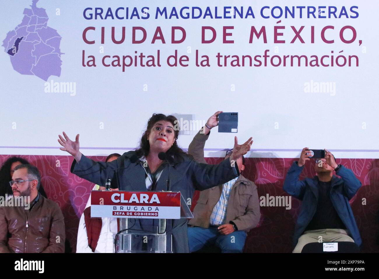 Clara Brugada During a Thank You Tour Clara Brugada, candidate elected ...