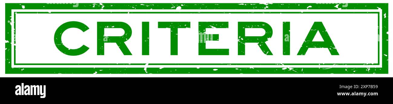 Grunge green criteria word square rubber seal stamp on white background Stock Vector Image & Art ...