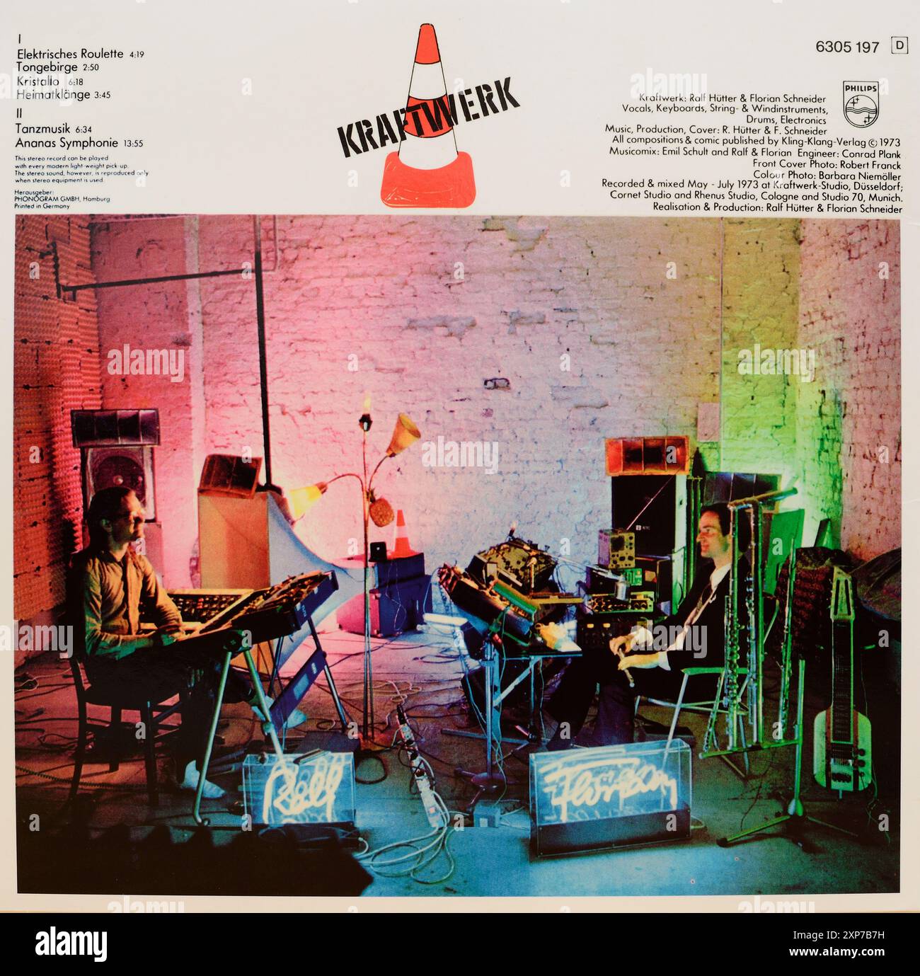 Vintage vinyl record cover. Kraftwerk-Ralf and Florian, 1973 re-release ...