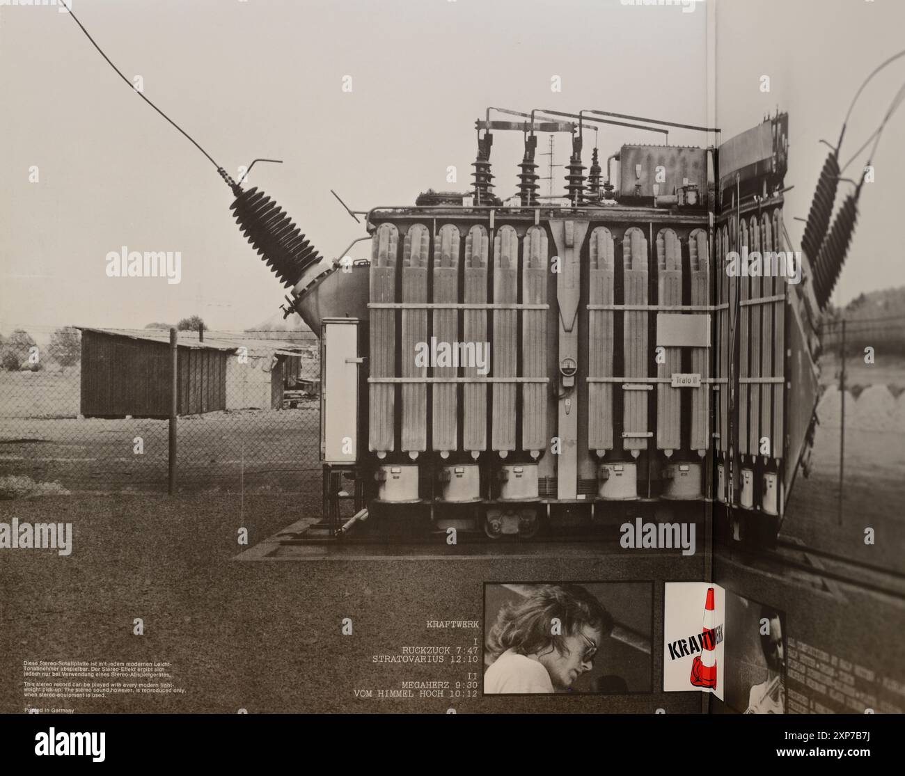 Vintage vinyl record cover. Kraftwerk 1970 re-release, gatefold cover ...