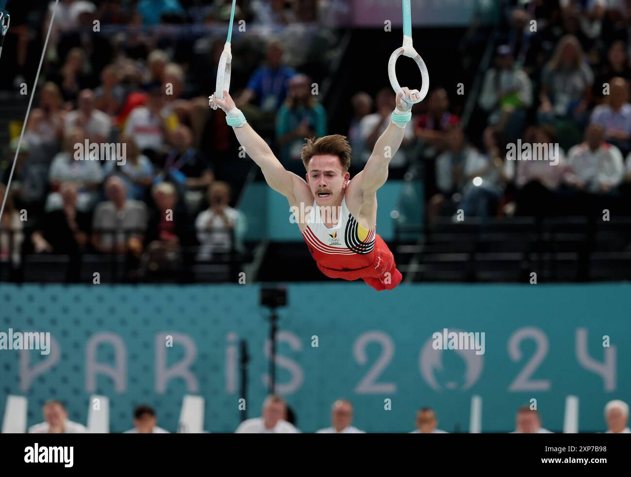Paris, France. 04th Aug, 2024. Belgian gymnast Glen Cuyle pictured in ...