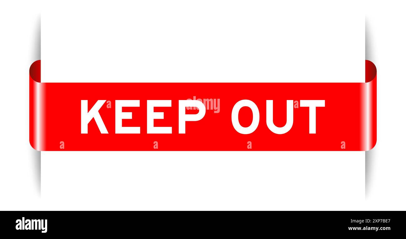 Please keep out Stock Vector Images - Alamy