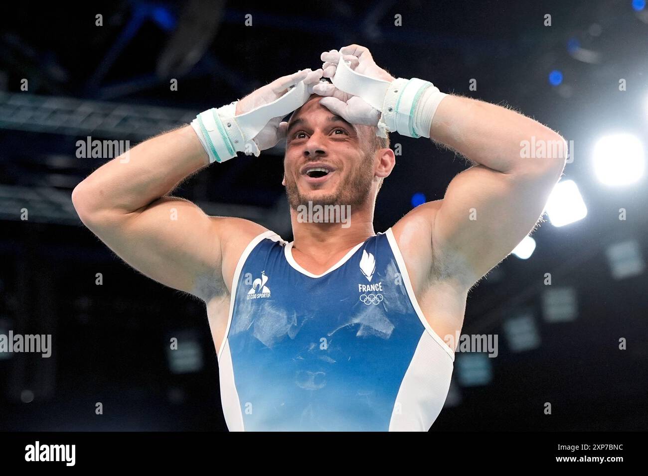Samir Ait Said, of France, competes during the men's artistic ...