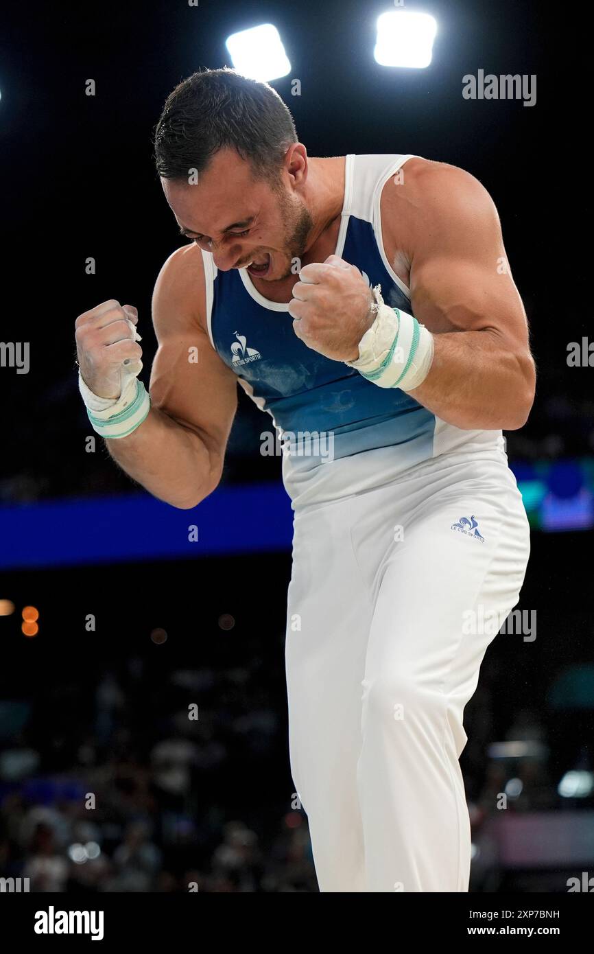Samir Ait Said, of France, competes during the men's artistic ...