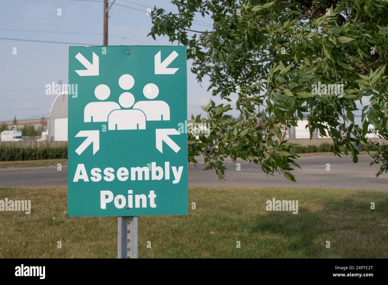 Assembly point fire alarm hi-res stock photography and images - Alamy