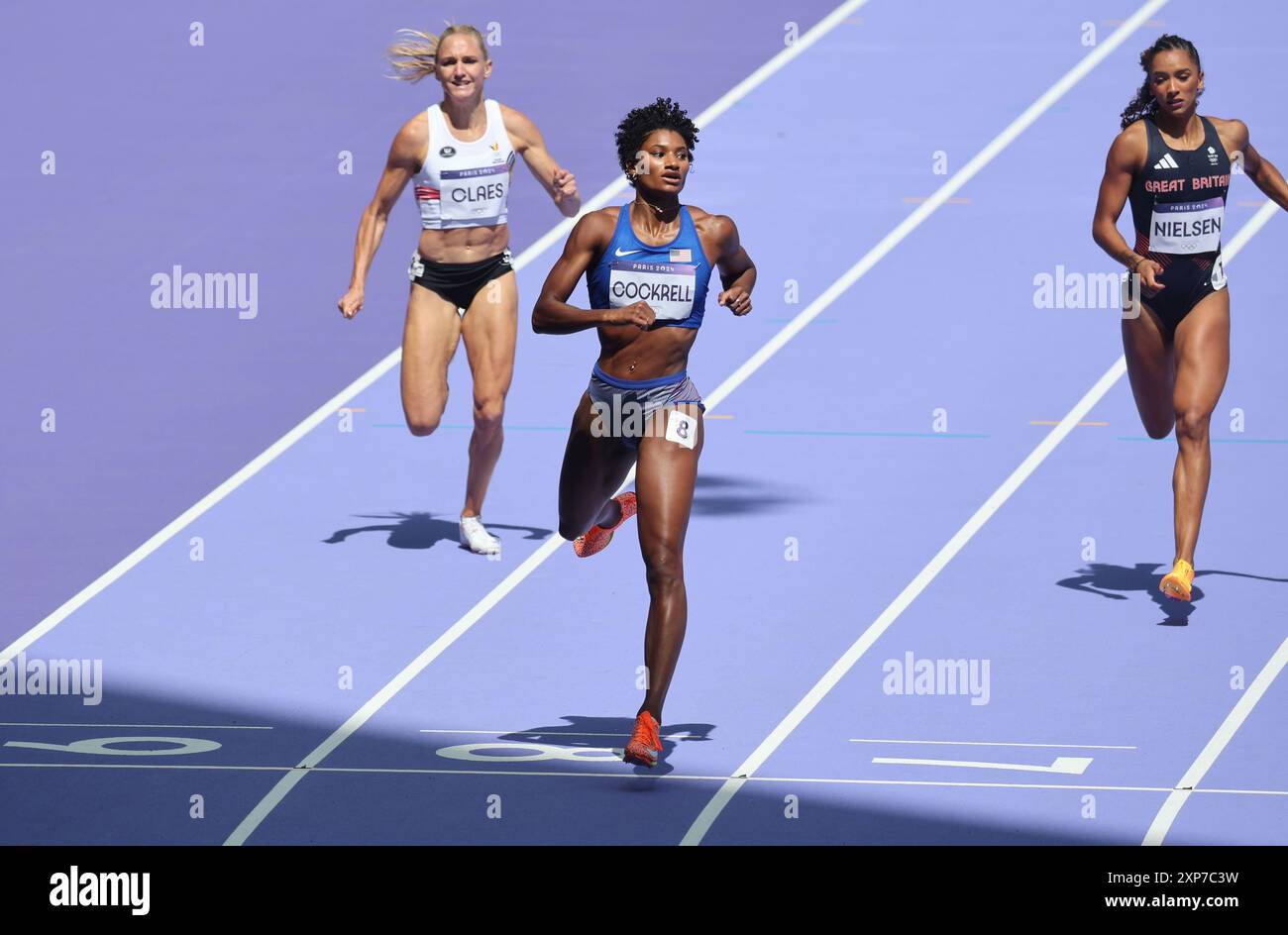 Paris, France. 04th Aug, 2024. Anna Cockrell of the US crosses the ...