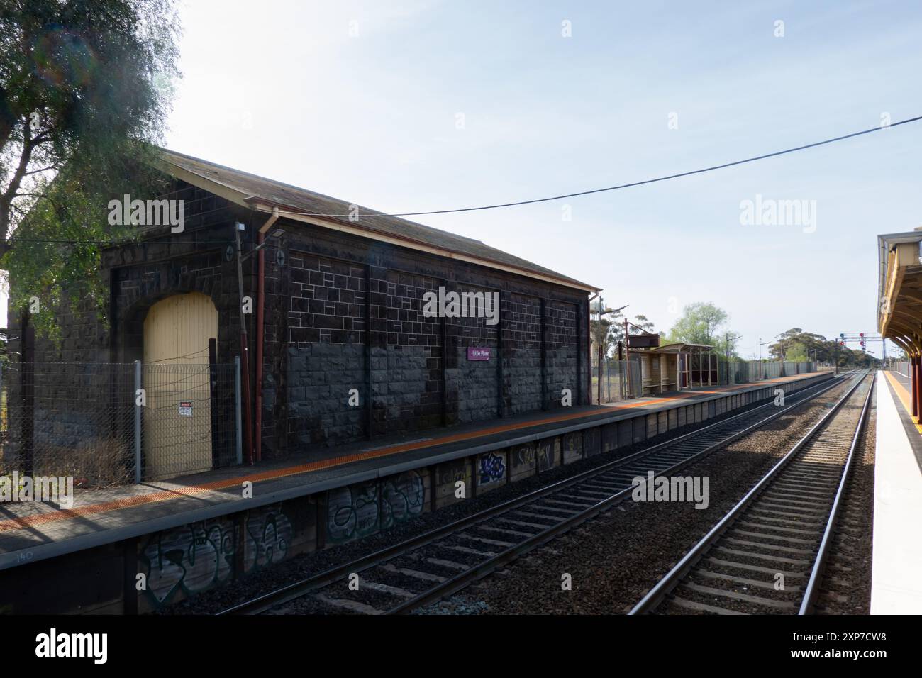 Little River Train Station in Victoria Australia Stock Photo - Alamy