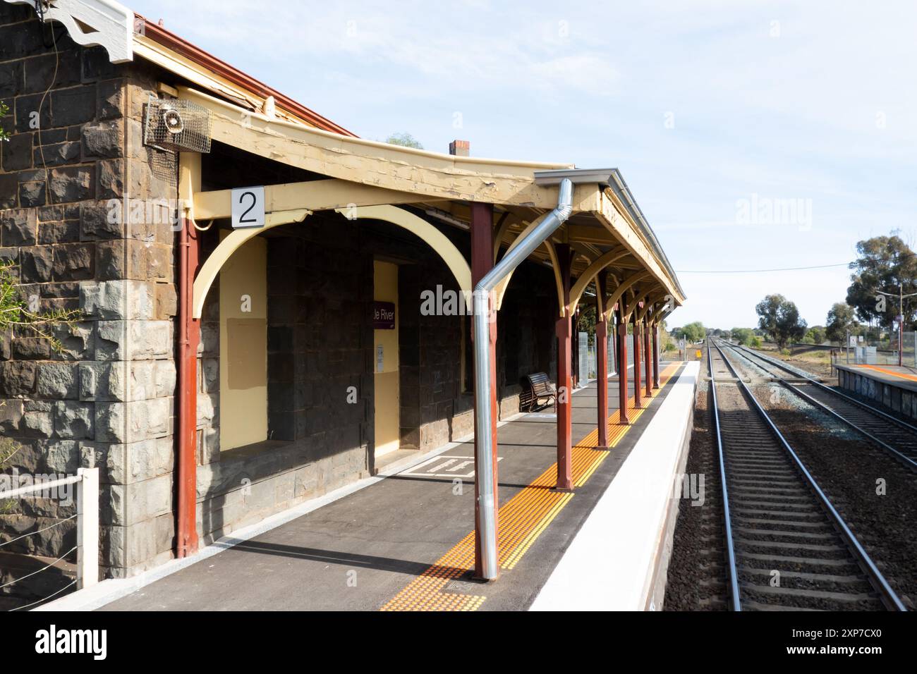 Little River Train Station in Victoria Australia Stock Photo - Alamy