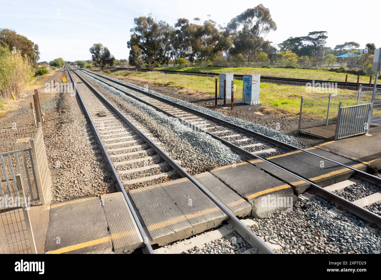 Little River Train Station in Victoria Australia Stock Photo - Alamy
