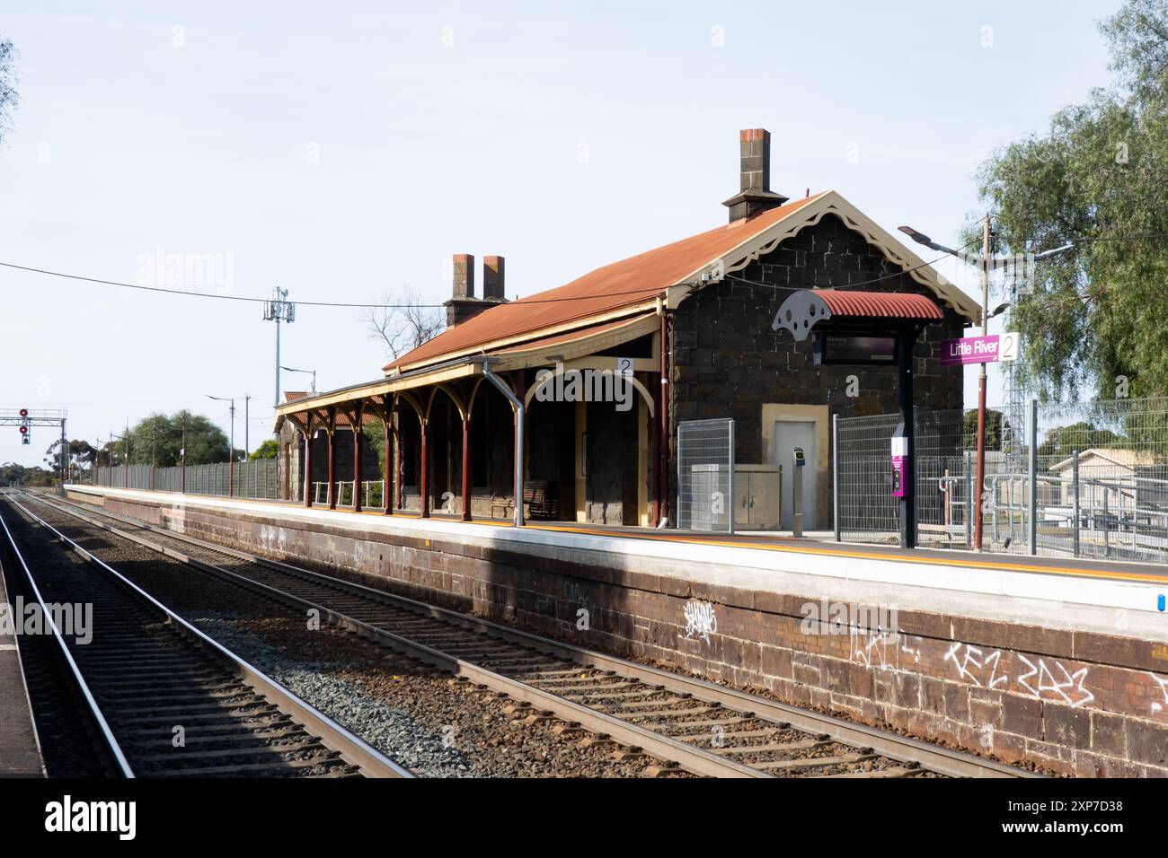 Little River Train Station in Victoria Australia Stock Photo - Alamy