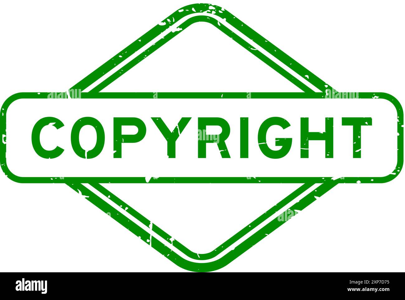 Grunge green copyright word rubber seal stamp on white background Stock Vector Image & Art - Alamy