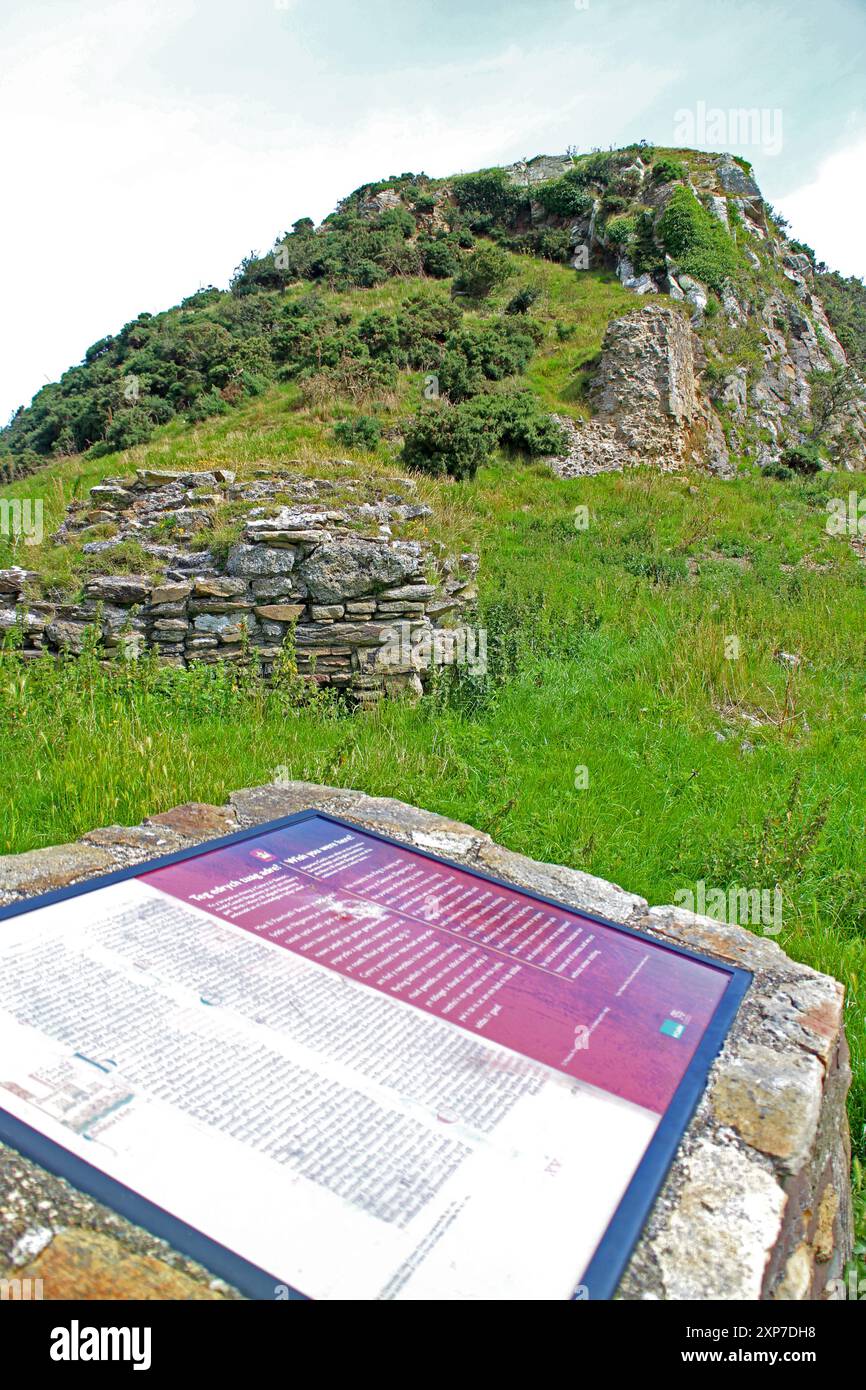 Deganwy castle ruins Stock Photo - Alamy