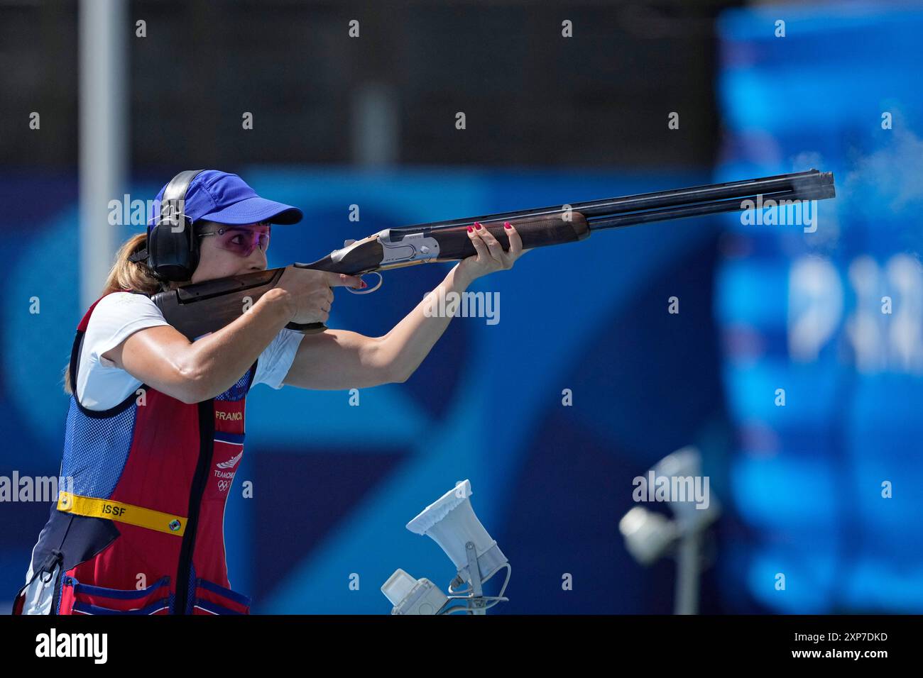 Chile's Francisca Crovetto Chadid competes in the Skeet women's final ...
