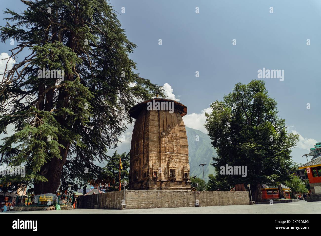 July25th2024, Himachal Pradesh, India. haurasi Temple complex with ...