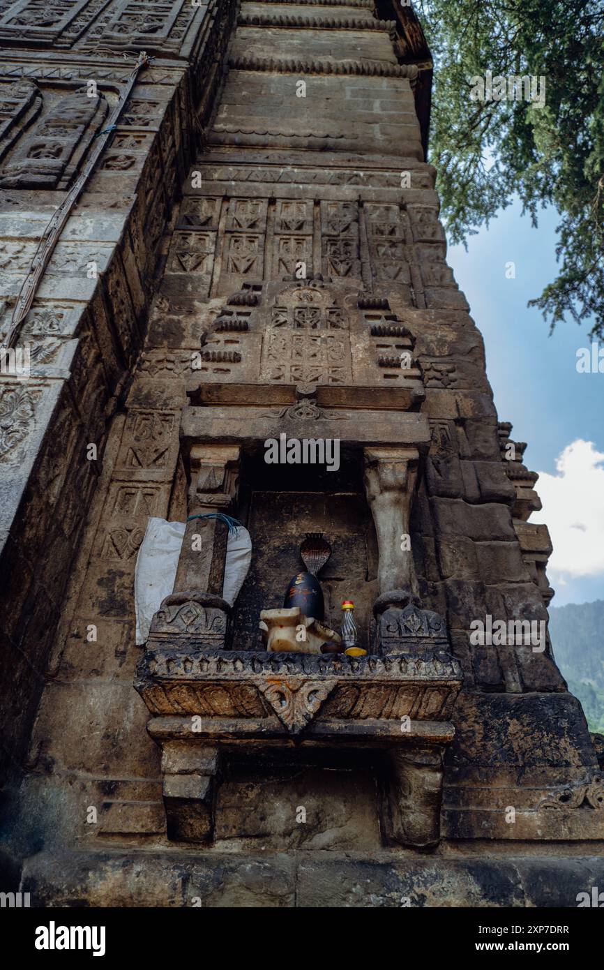 July25th2024, Himachal Pradesh, India. haurasi Temple complex with ...