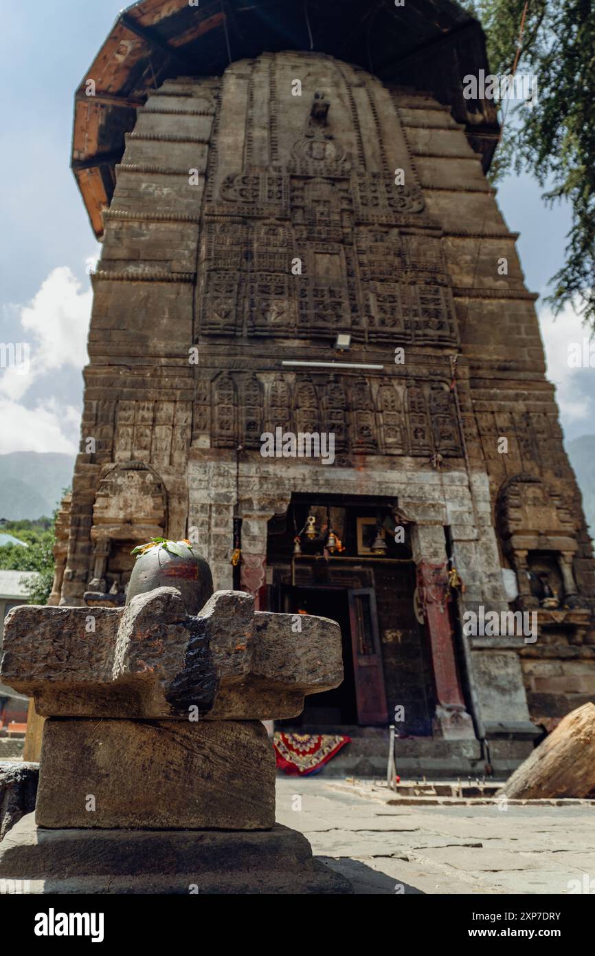 July25th2024, Himachal Pradesh, India. haurasi Temple complex with ...