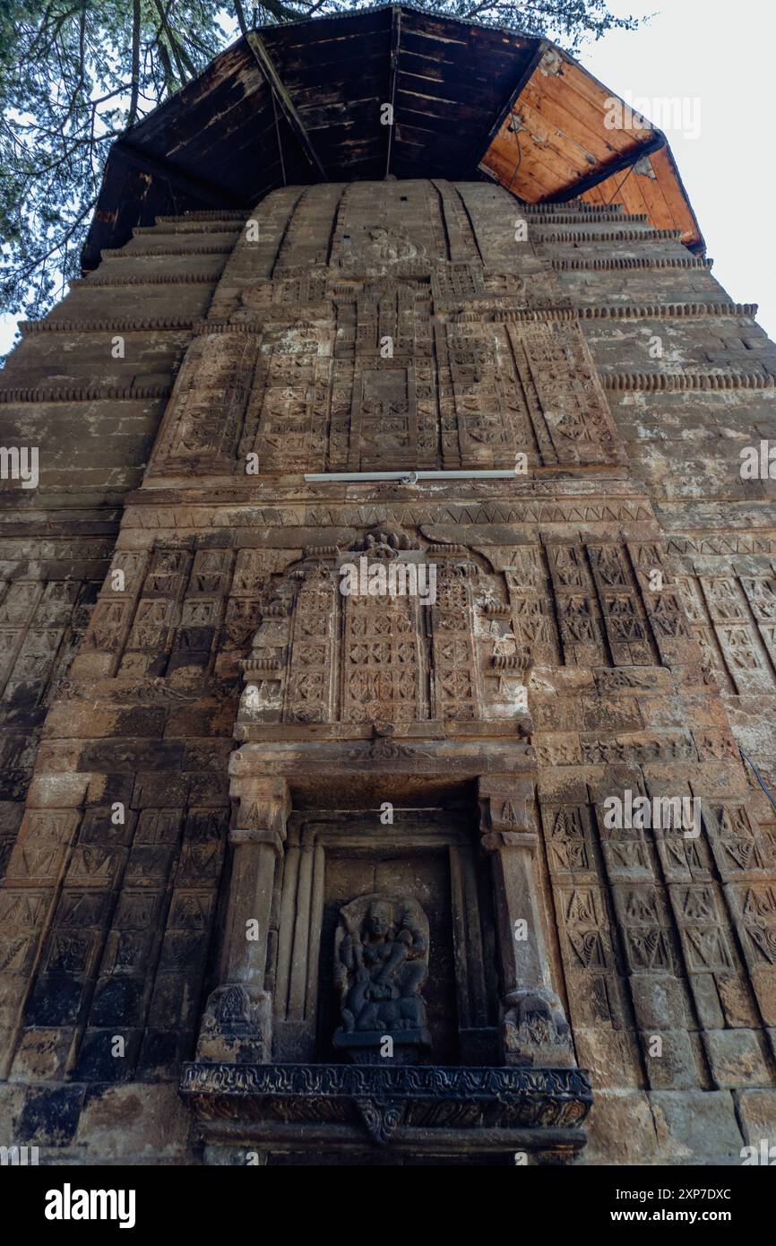 July25th2024, Himachal Pradesh, India. haurasi Temple complex with ...