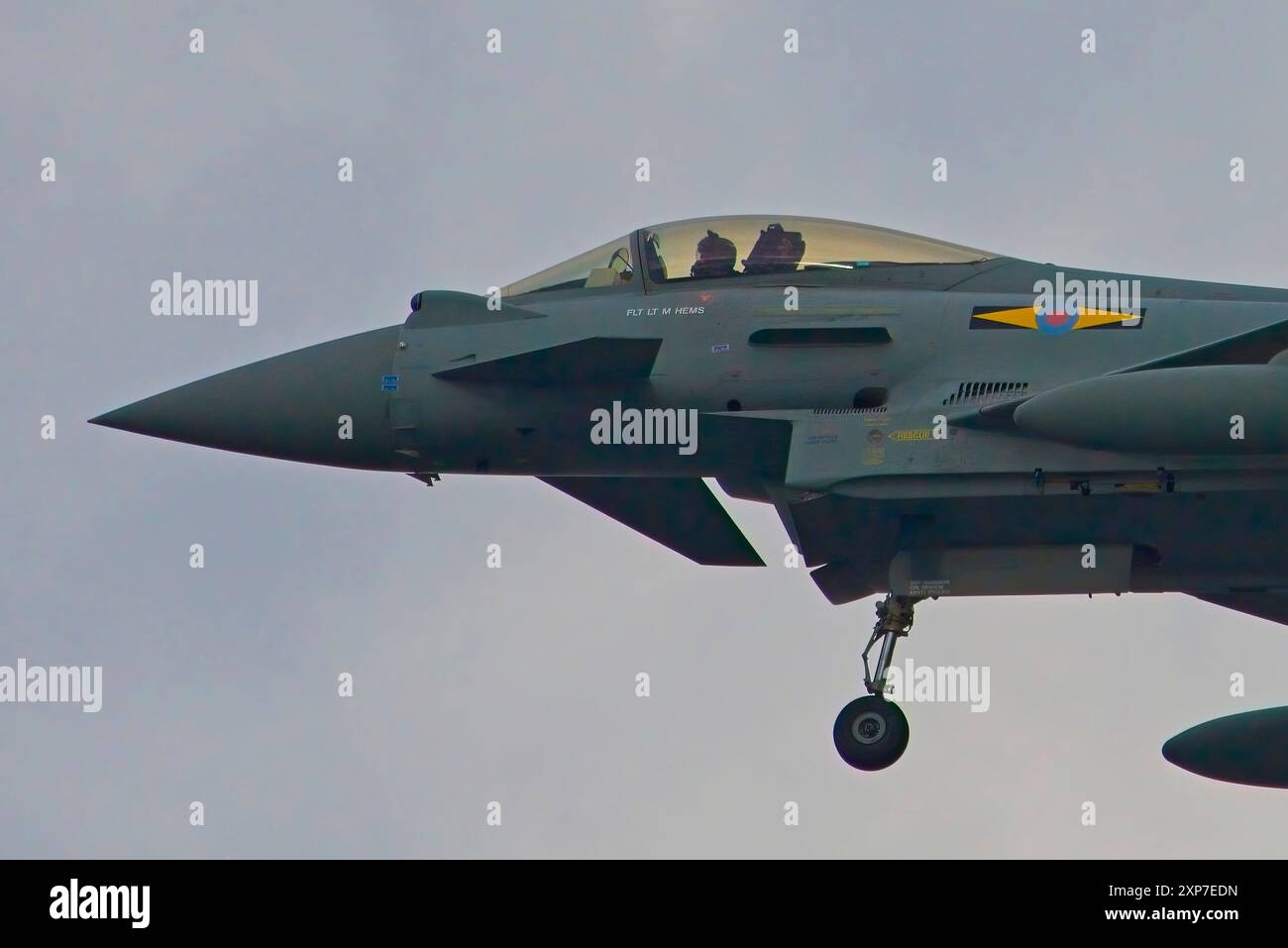 Royal Air Force Eurofighter Typhoon departing RAAF Base in Darwin Stock ...