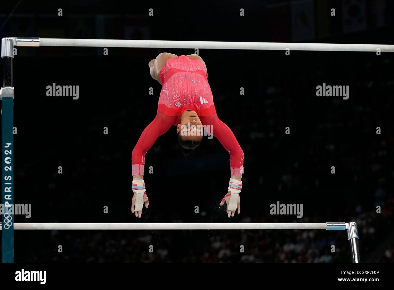 Rebecca Downie, of Britain, competes during the women's artistic ...