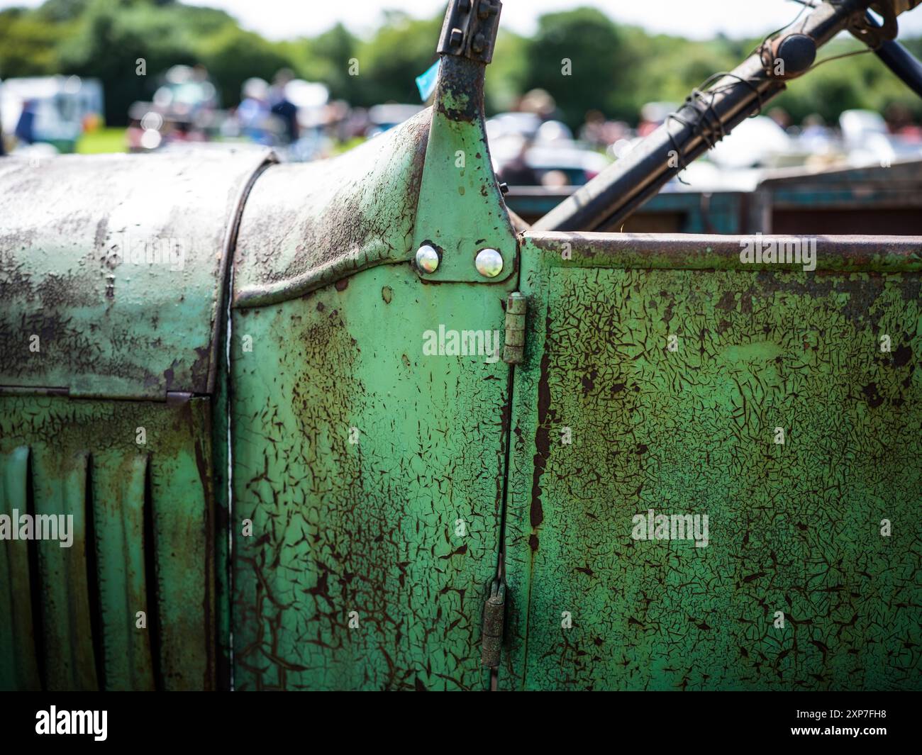 Sticker Classic Car Rally Tractors Cars Car Boot Stock Photo - Alamy