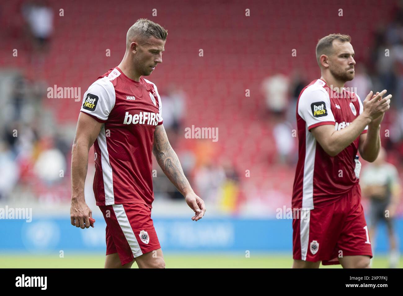 Antwerp, Belgium. 04th Aug, 2024. Antwerp's Toby Alderweireld and ...