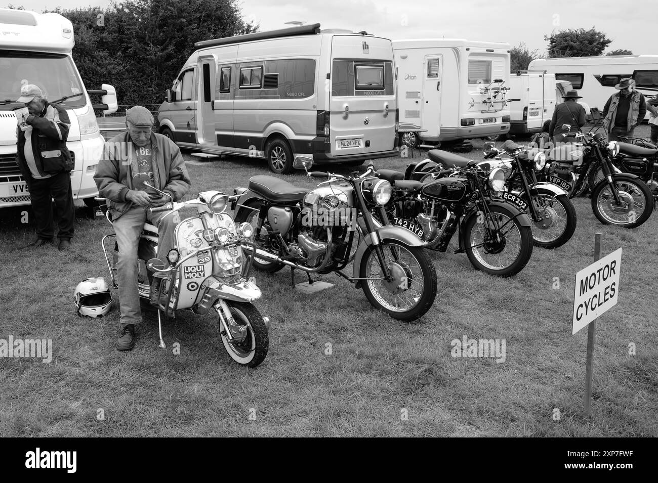 Sticker Classic Car Rally Tractors Cars Car Boot Stock Photo - Alamy
