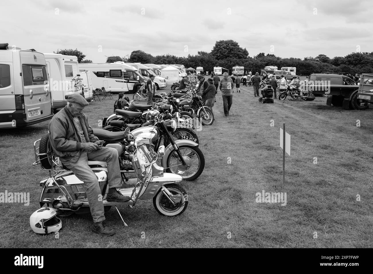 Sticker Classic Car Rally Tractors Cars Car Boot Stock Photo - Alamy
