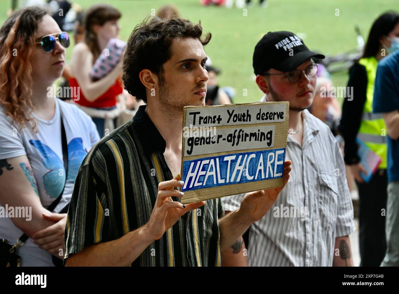 Trans Strike Back Rally, Parliament Square, Westminster, London, UK ...