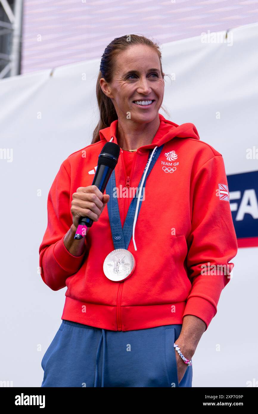 Team GB rower Helen Glover MBE at the official Team GB King's Cross ...