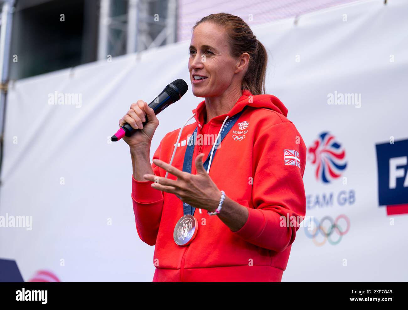 Team GB rower Helen Glover MBE at the official Team GB King's Cross ...