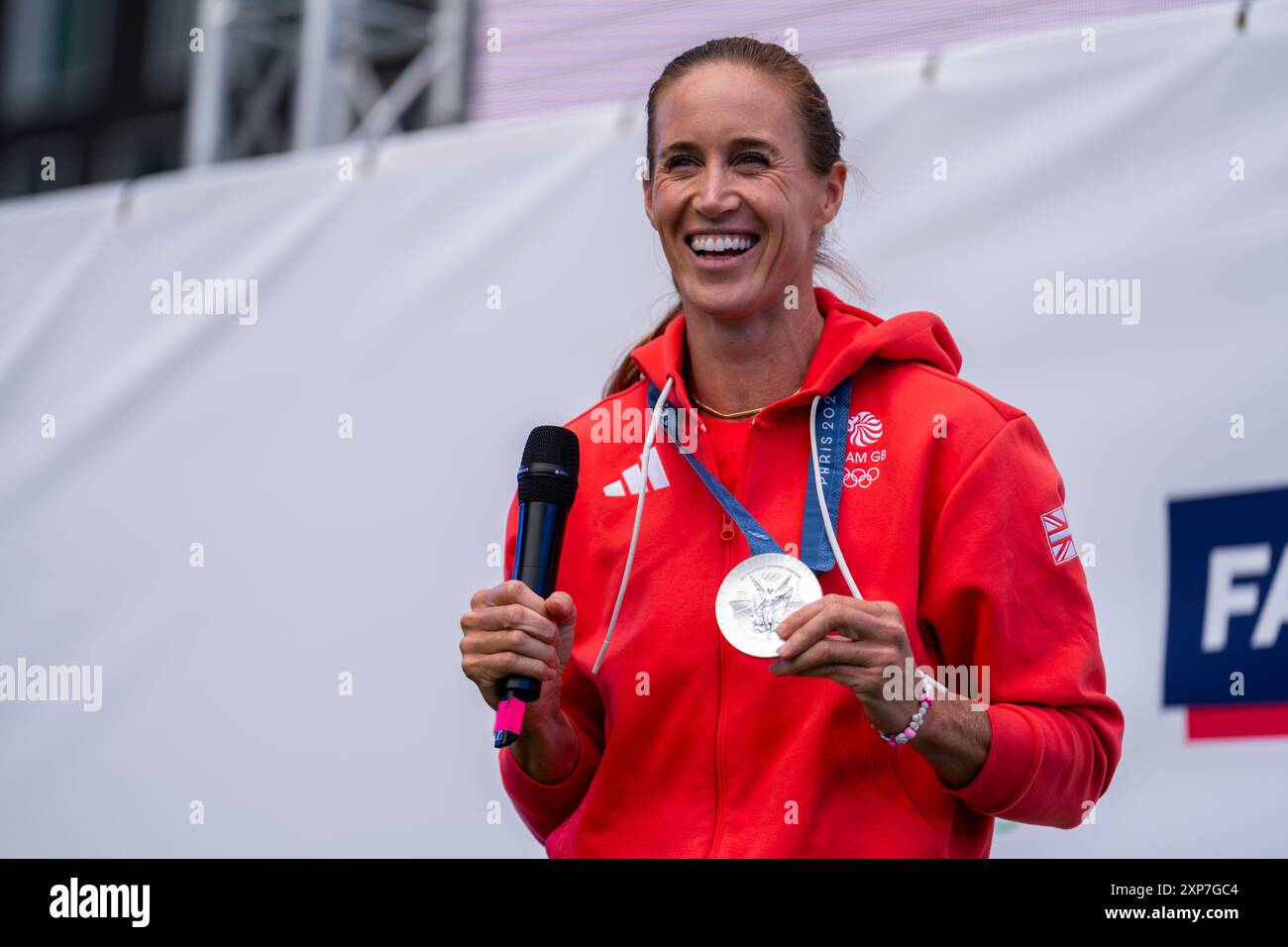 Team GB rower Helen Glover MBE at the official Team GB King's Cross ...