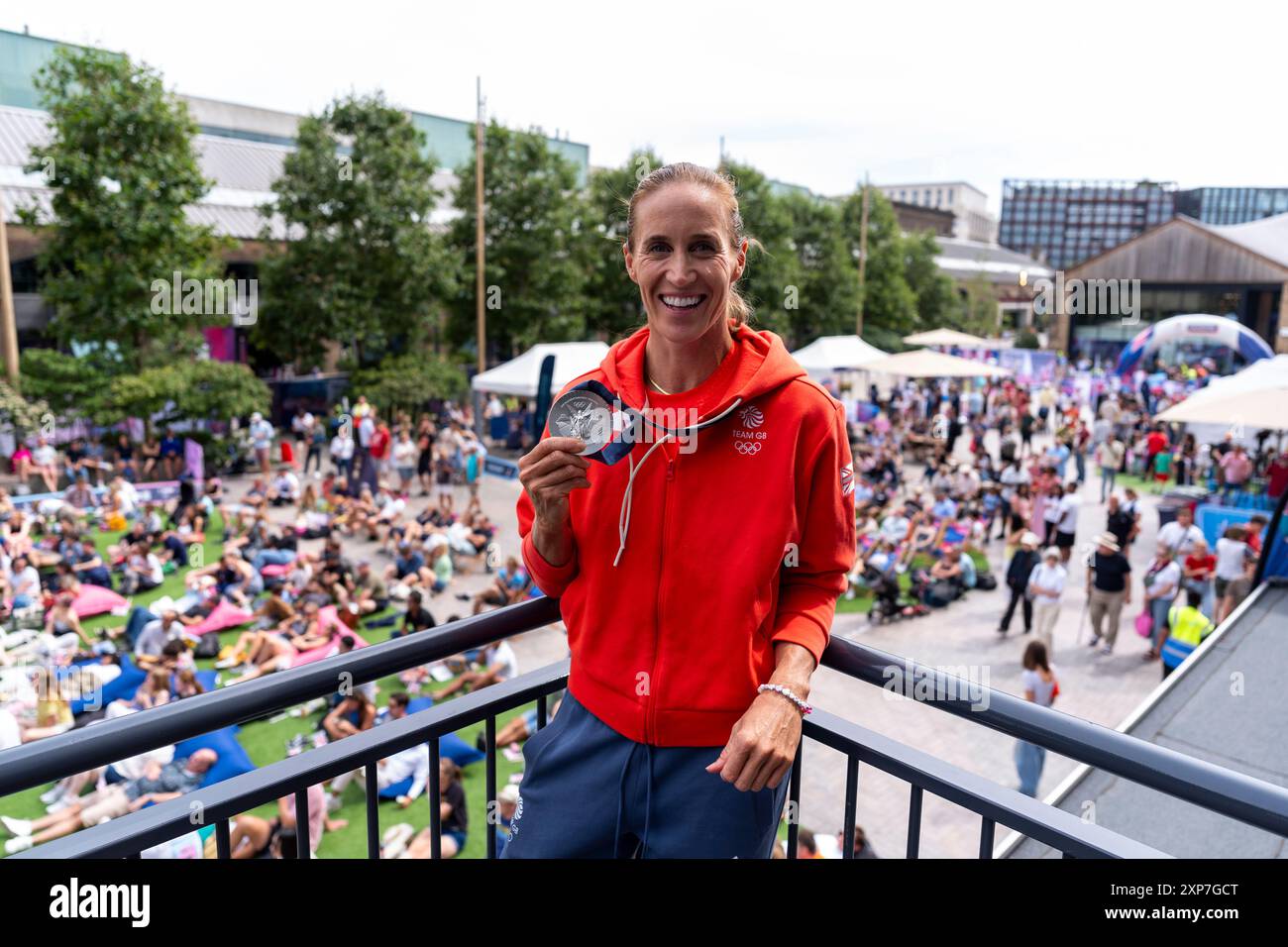 Team GB rower Helen Glover MBE at the official Team GB King's Cross ...