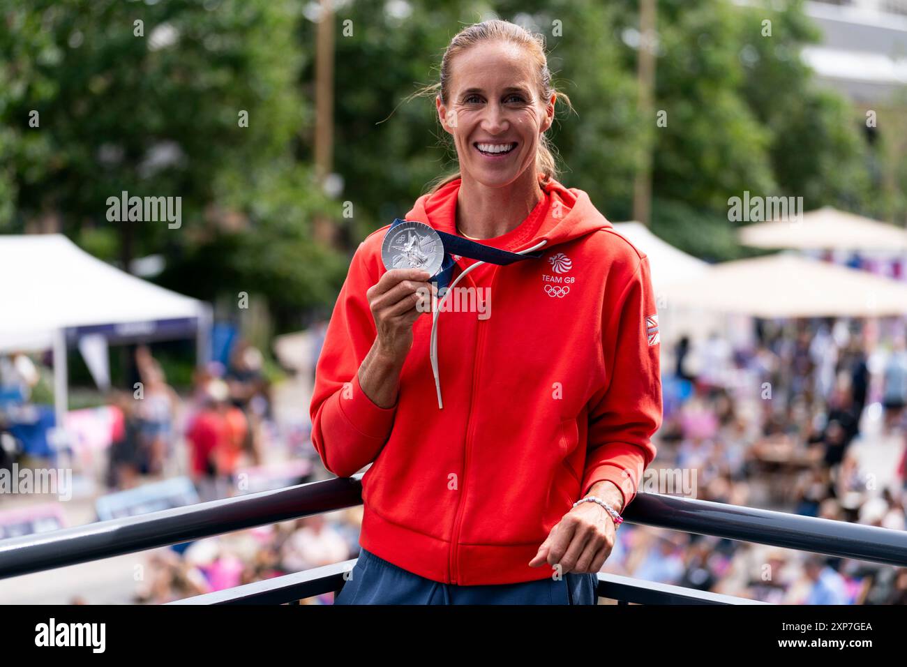 Team GB rower Helen Glover MBE at the official Team GB King's Cross ...