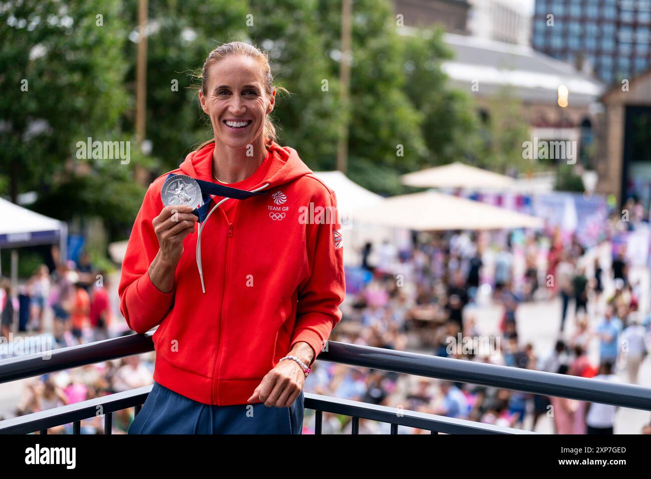 Team GB rower Helen Glover MBE at the official Team GB King's Cross ...