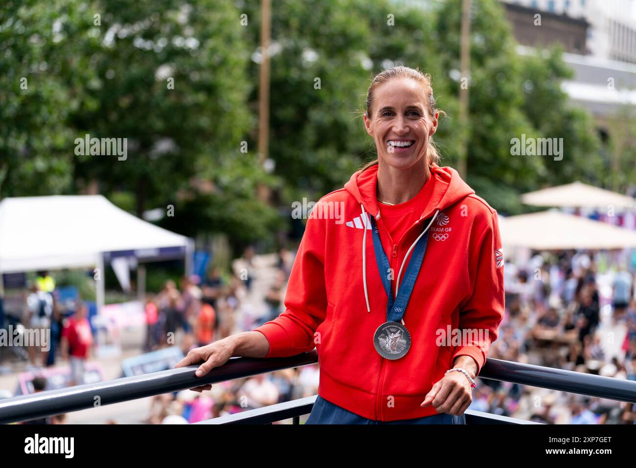 Team GB rower Helen Glover MBE at the official Team GB King's Cross ...
