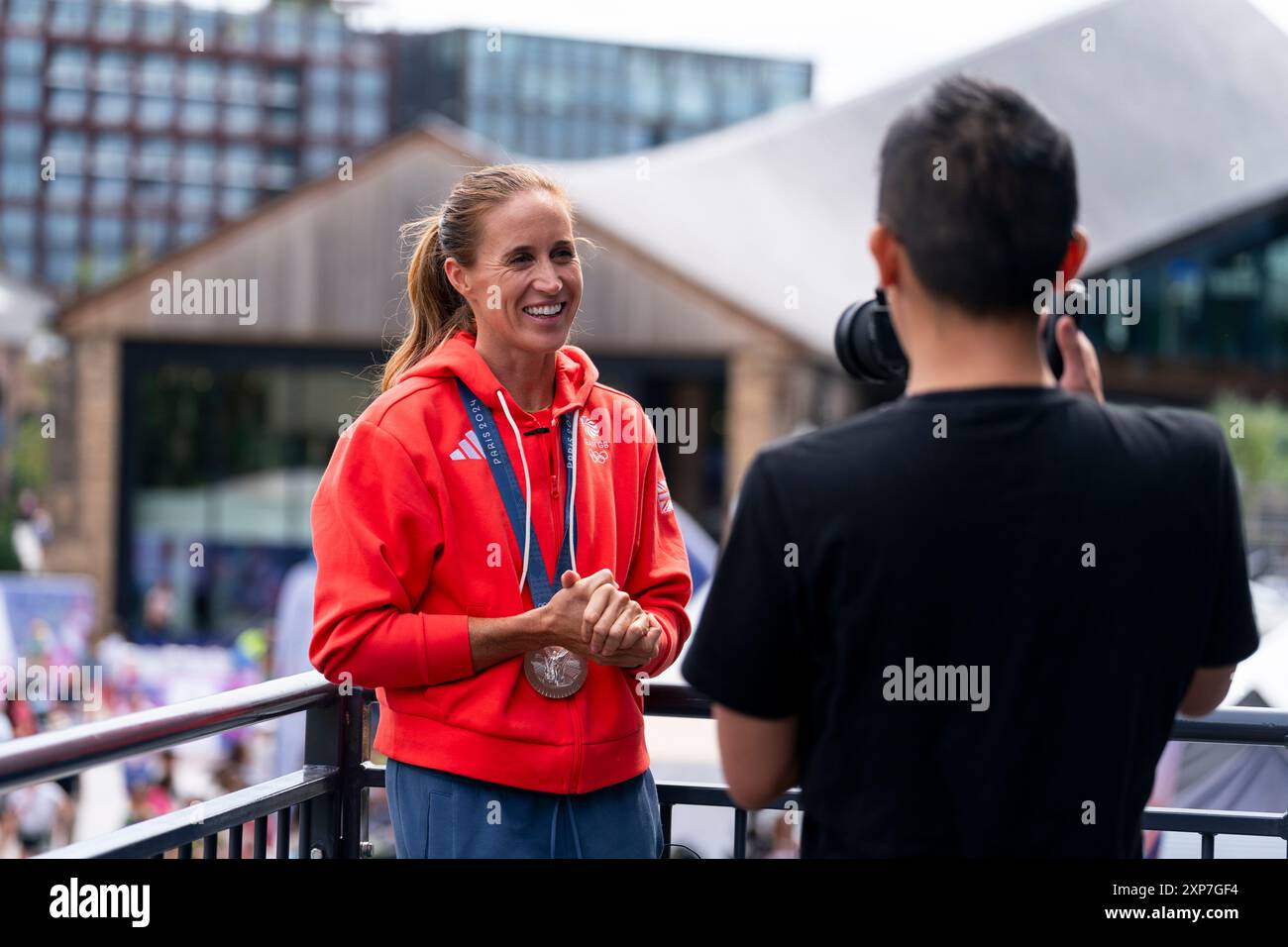 Team GB rower Helen Glover MBE at the official Team GB King's Cross ...