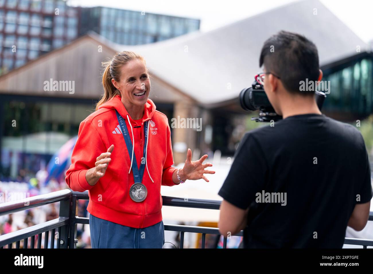 Team GB rower Helen Glover MBE at the official Team GB King's Cross ...