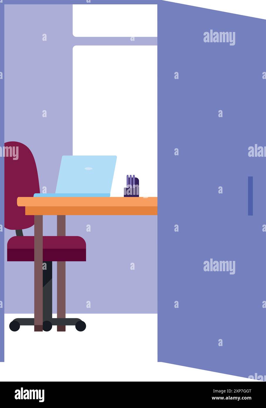 Entry desk Stock Vector Images - Alamy