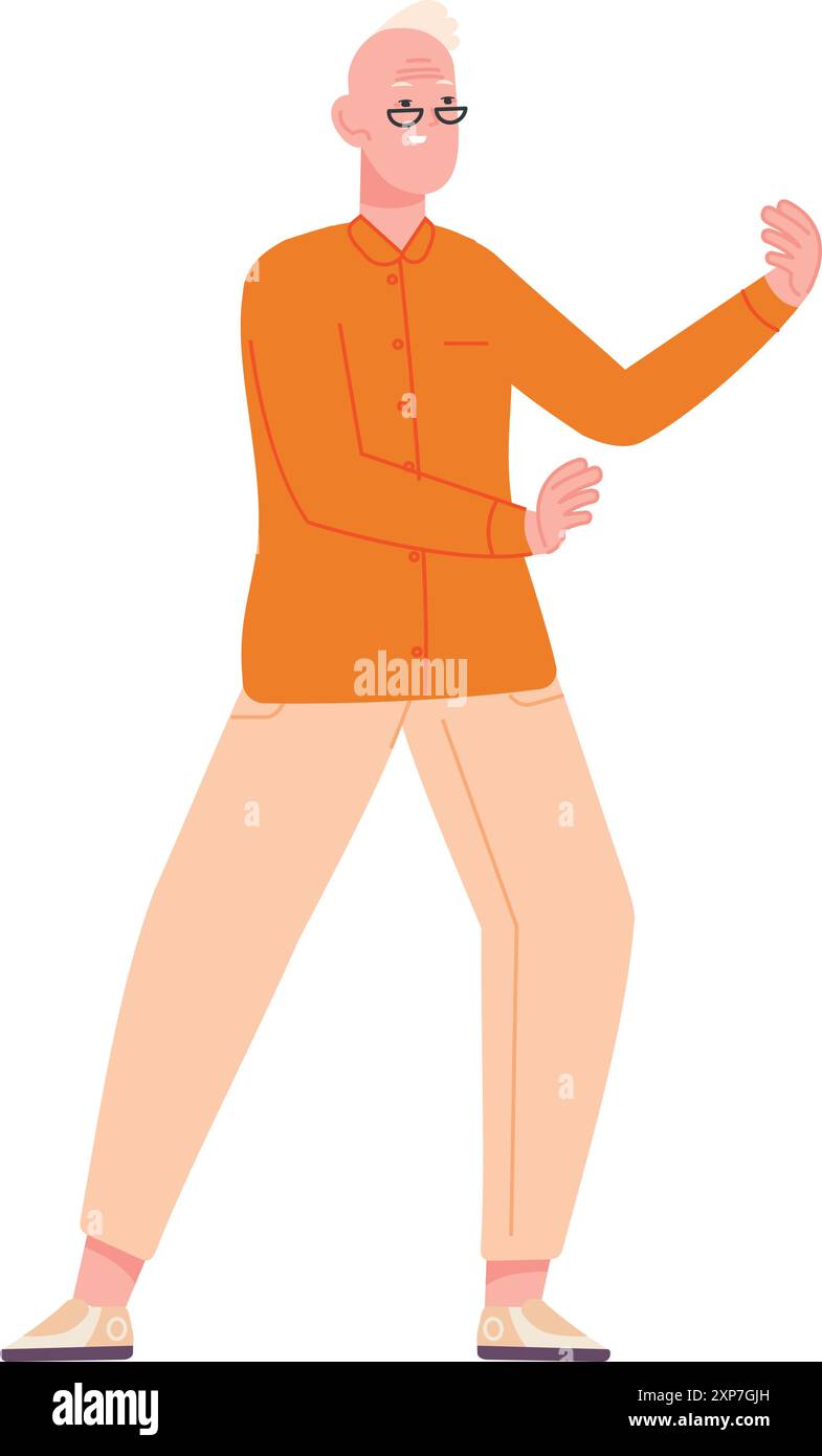 Active man training. Fitness senior workout exercise isolated on white ...