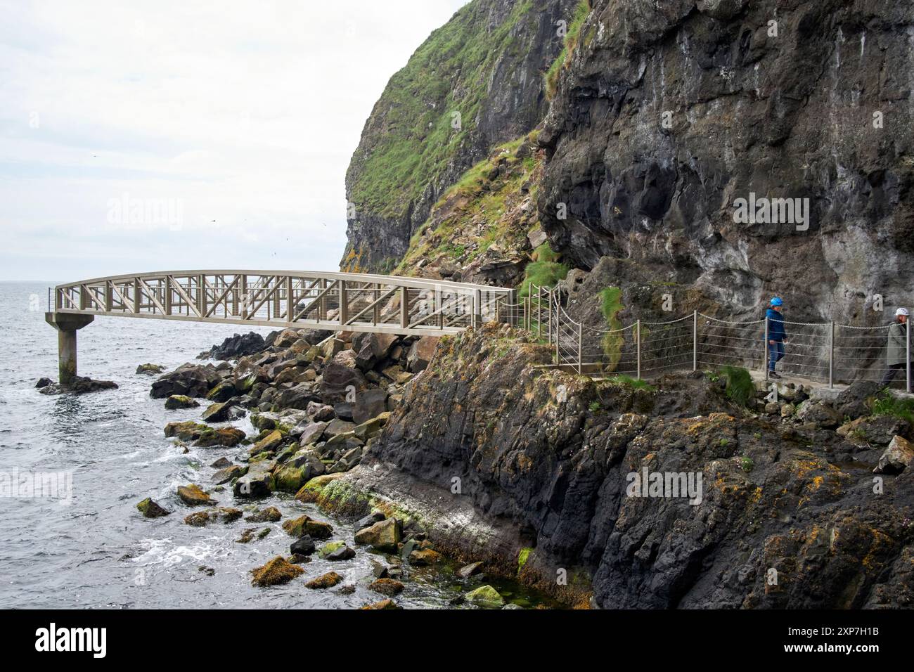 final bridge and the gobbins coastal walk county antrim, northern ...