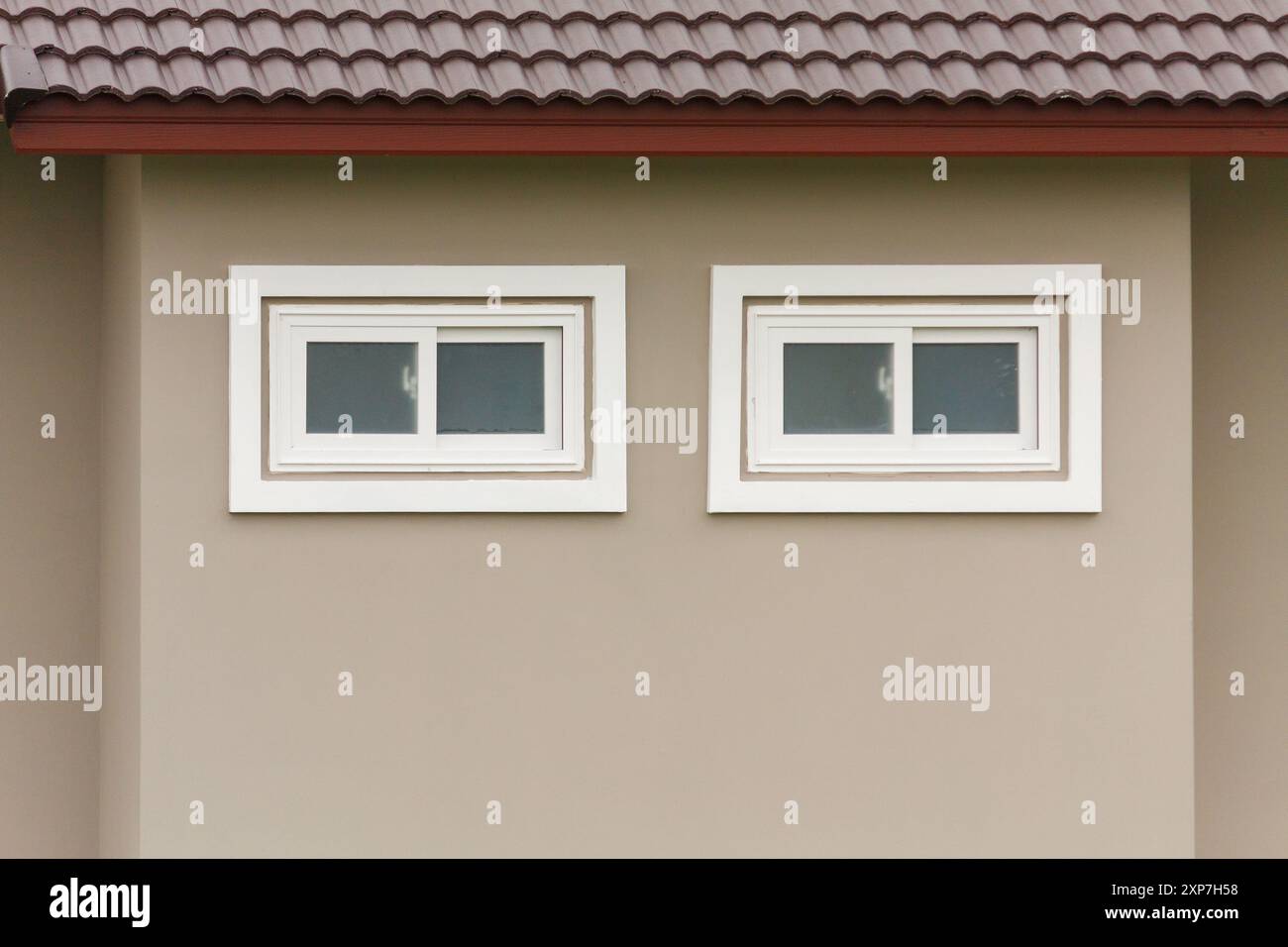 Modern window frame outside the house Stock Photo - Alamy