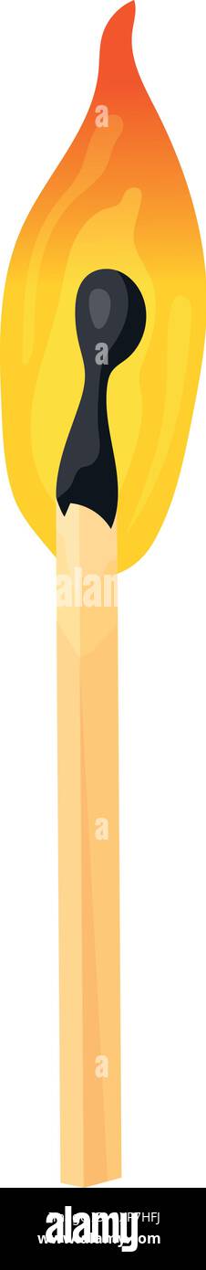 Matchstick in white background Stock Vector Images - Alamy