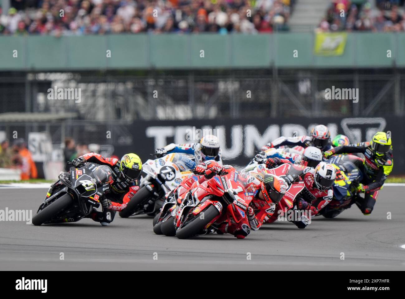 Ducati Lenovo Team's Francesco Bagnaia leads during the Monster Energy ...