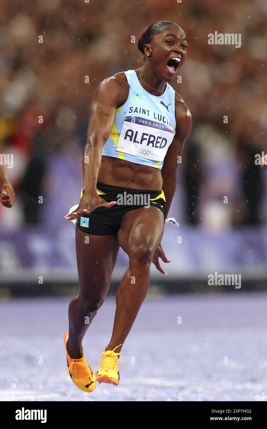 PARIS, FRANCE - AUGUST 03: Julien Alfred of Team Saint Lucia (C ...