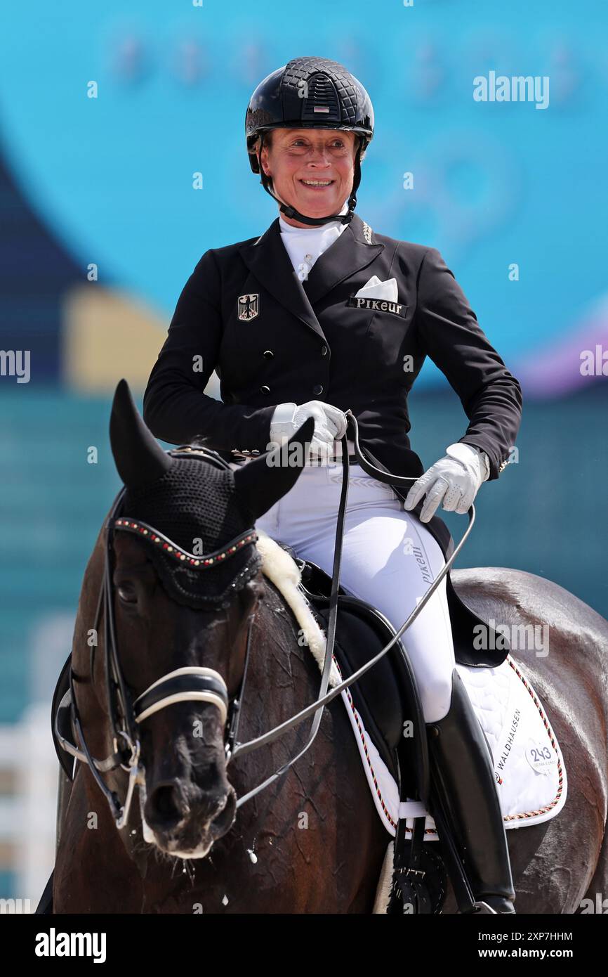 VERSAILLES, FRANCE - AUGUST 04: Isabell Werth with Wendy of team ...